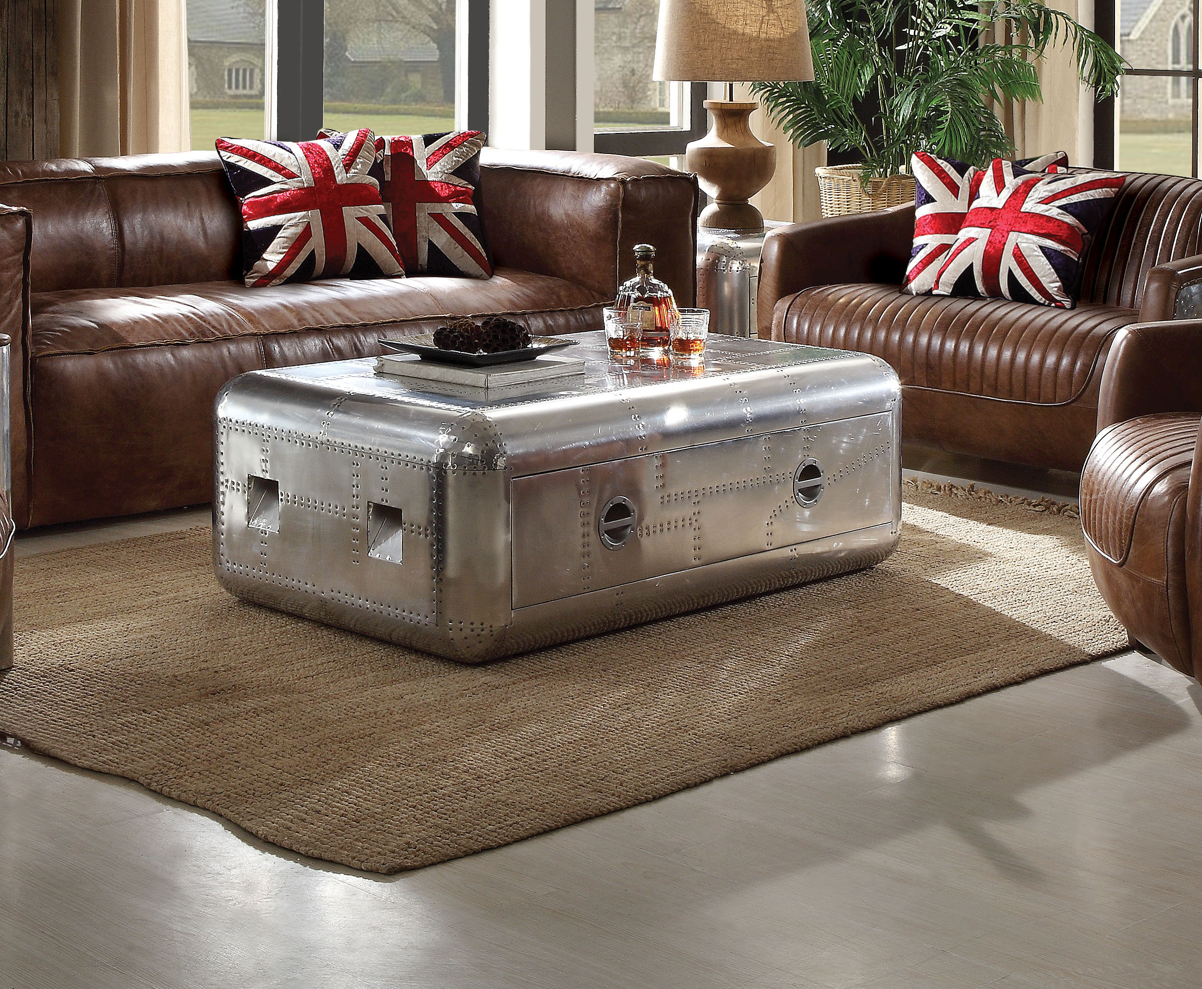 Aluminum coffee table store